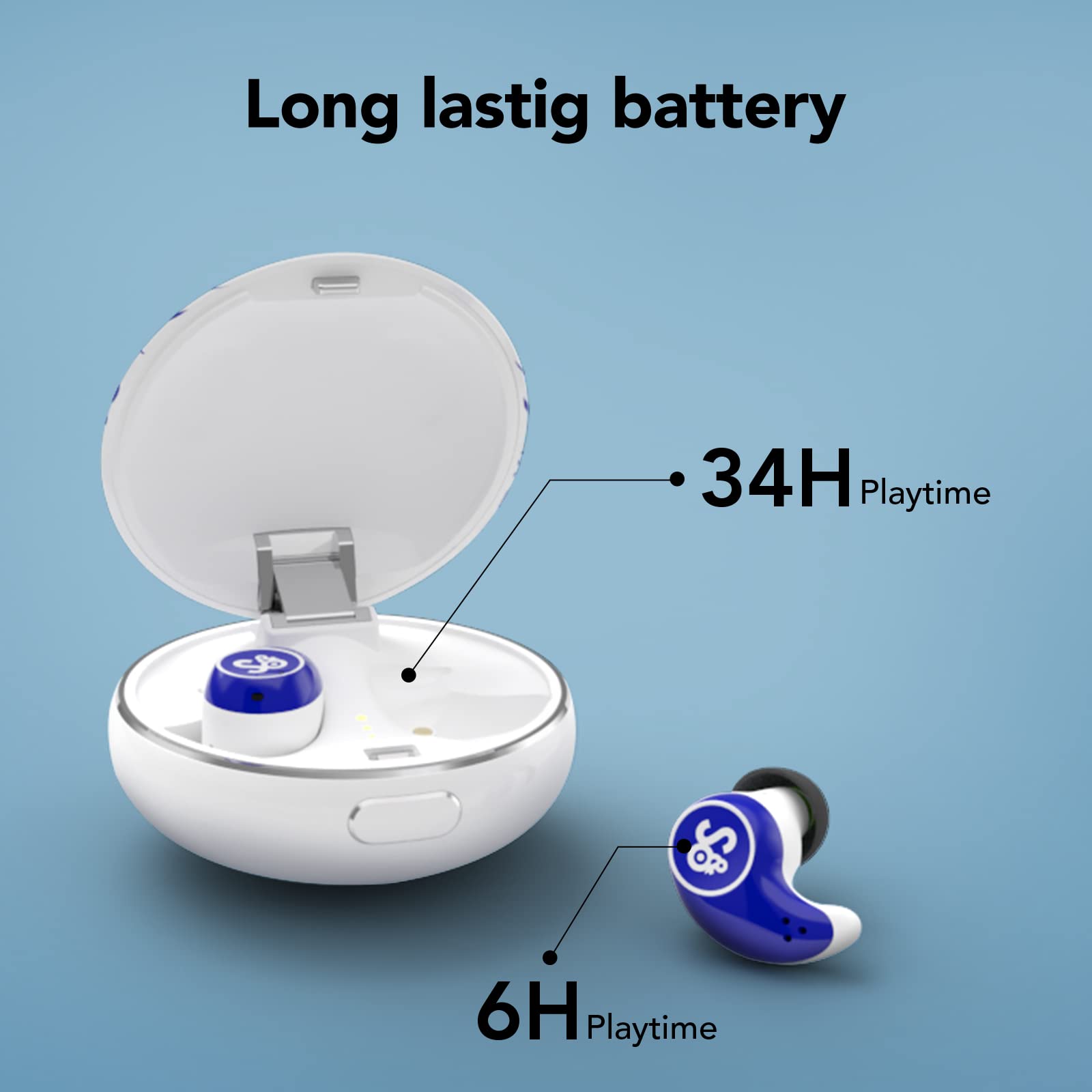 S&O by MIFO S True Wireless Earbuds Active Noise Canceling, Bluetooth 5.2, 6Mics ENC Noise Cancelling Headphones, IPX7 Waterproof, Deep Bass Wireless Sport Earbuds