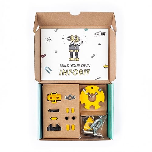 The Off Bits InfoBit Build Your Own Robot Toy Construction Set, Educational STEM Activities Learning Kit, Creative Build and Play Model Kit Steam Toys for 6 7 8 9 10+ Year Old Boys and Girls
