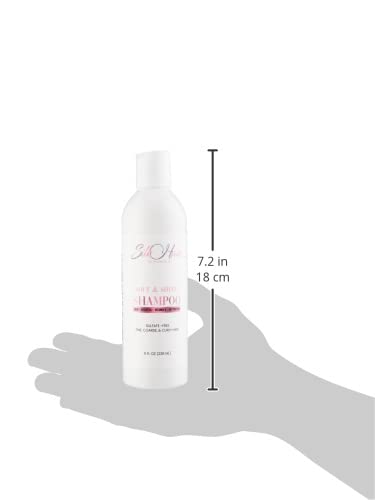 Silk Hair by Andrea D. Soft & Shine Shampoo For Women, Men, And All Hair Types, Boost Protection From Damaged Hair And Improves Shine And Softness, Sulfate Free 8OZ