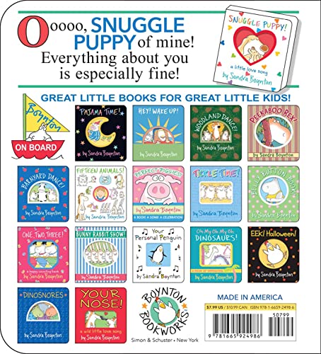 Snuggle Puppy!: A Little Love Song (Boynton on Board)