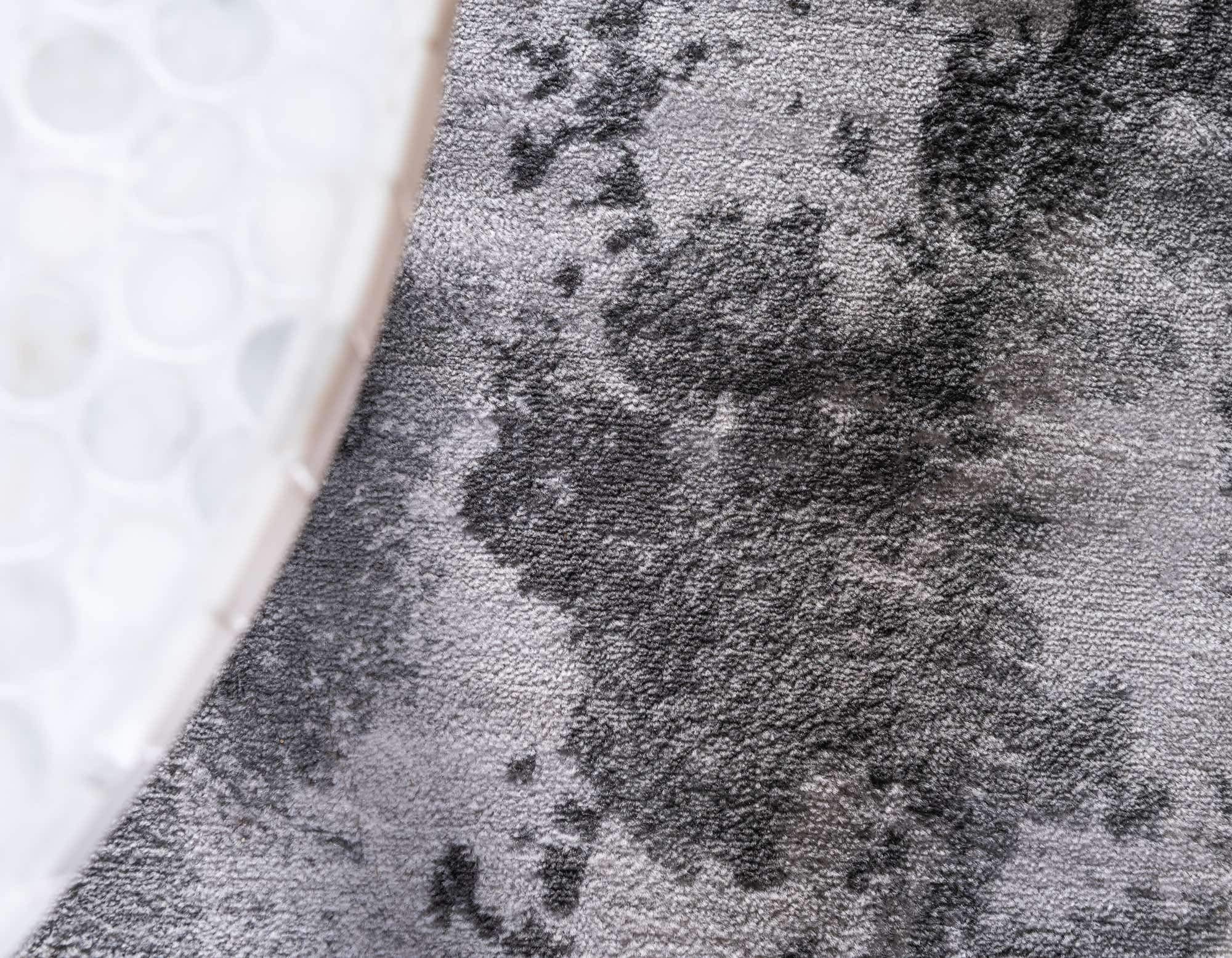 Unique Loom Metro Collection Transitional Abstract Cement Stone Area Rug, 5 ft x 8 ft, Light Gray/Ivory