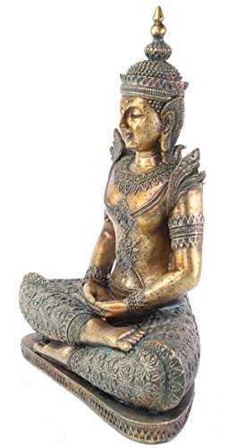 W Feng Shui 12" Thai Buddha Dhyani Mudra Home Decor Peace Statues(G16516)