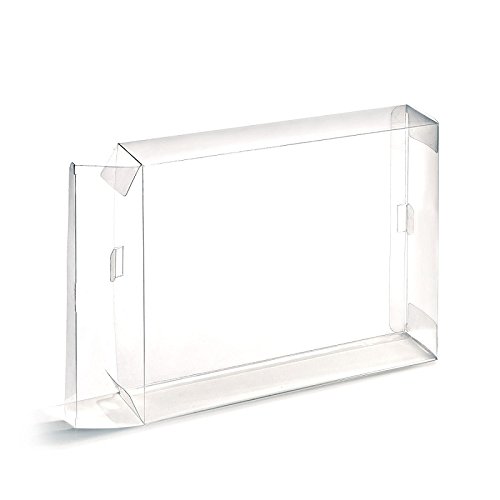 WICAREYO 10pcs Carts Clear CIB Case Sleeve Box compatible for Gameboy Color Advance GBA GBC NGPC Cartridge Protector