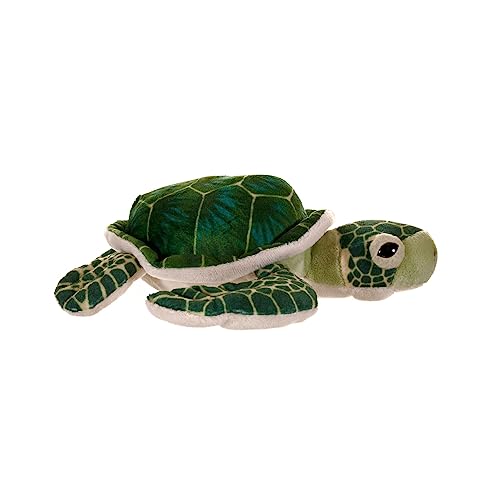 Wild Republic Sea Turtle Plush, Stuffed Animal, Plush Toy, Gifts for Kids, Cuddlekins, Green 8 Inches,Multi