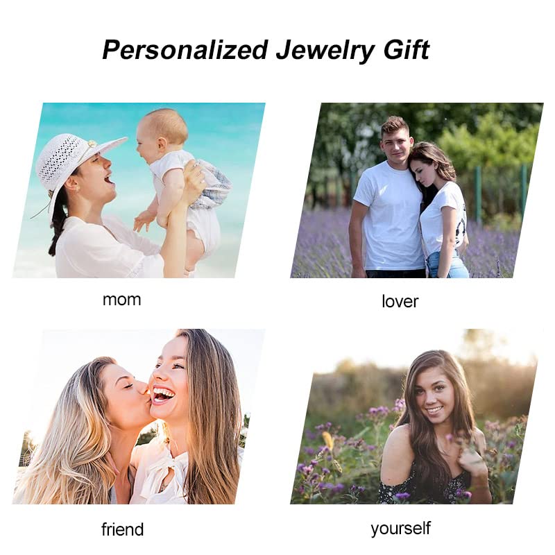 Yopicks Custom Name Necklace Personalized, 18K Gold Plated Sterling Silver Name Necklace for Women Gift