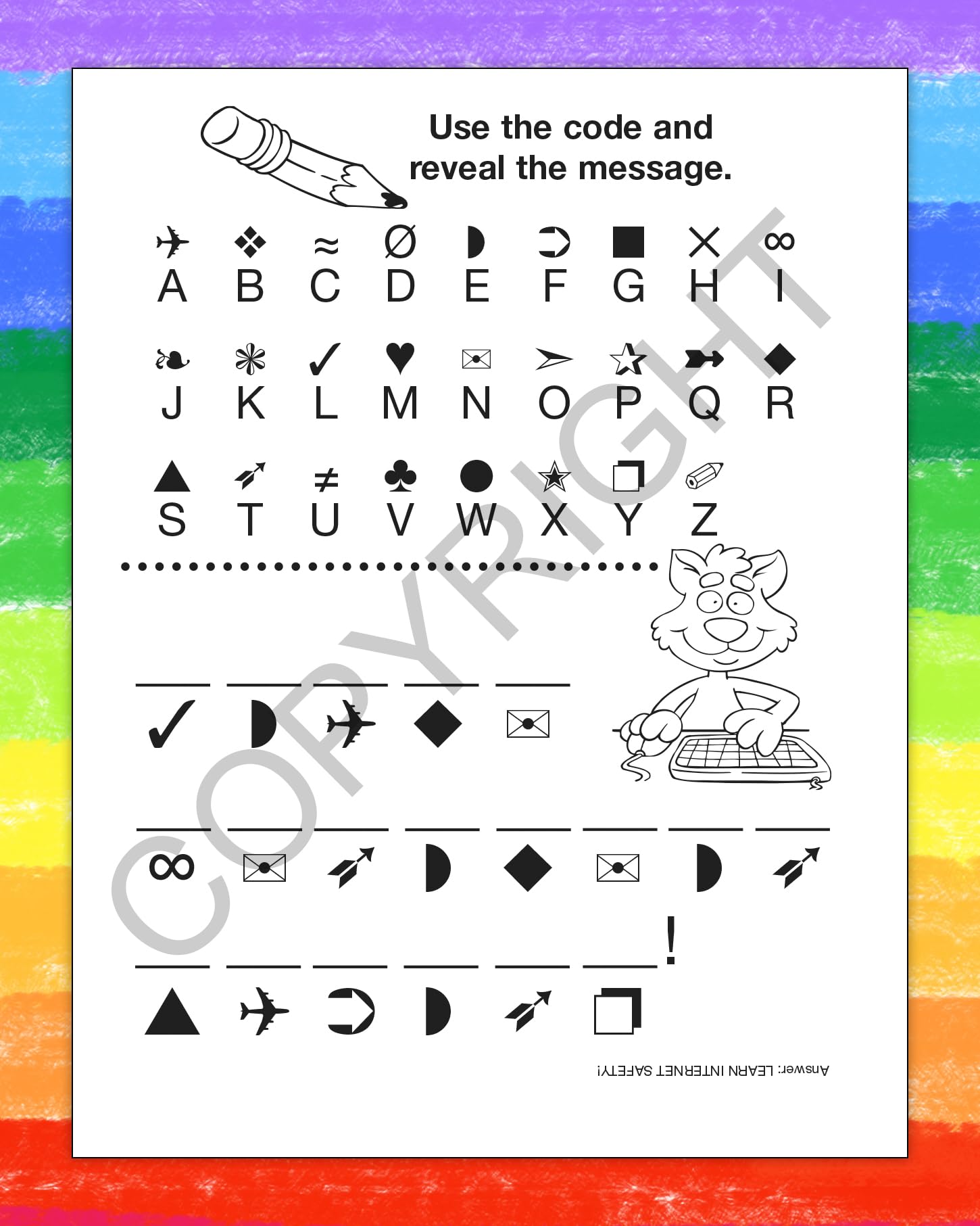 ZOCO - Internet and Web Safety - Kids Educational Coloring Books (25 Bulk Pack, Without Crayons) - Stay Safe Online - Games, Puzzles, Activities for Children