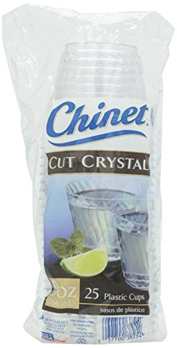 Chinet Cut Crystal Cups, 25 ct