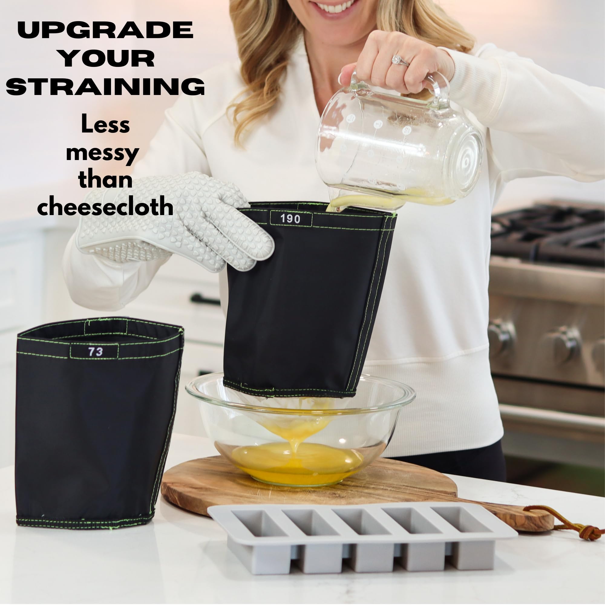 Decarboxylator and Infuser Machine, 2 in 1, Magic Butter Maker, Herb Machine, Magical Herb Oil Infuser, Herb Extractor, Butter Churner Electric, Tincture Machine - EdiWhip Butter Mold & Filters