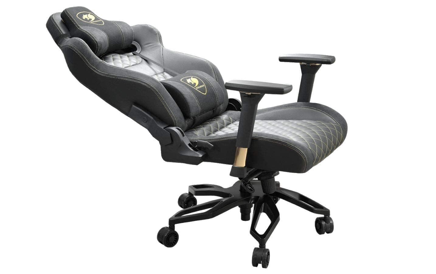 COUGAR Armor Titan Pro Royal The Flagship Gaming Chair Breathable PVC Leather, a Premium Suede-Like Texture, 160kg Support, 170 Degree Reclining, Black