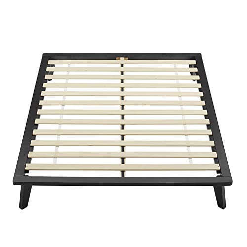 Classic Brands Canton Wood Platform Bed Frame Black, Queen