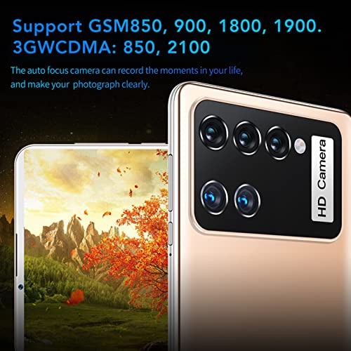 GOWENIC 7 inch Tablet, 1GB 16GB Tablet for Android 5.1, MT6592 Octa Core, Dual SIM GSM 7 Inch IPS Display, Front 0.3MP Rear 2MP, WiFi, Bluetooth, 3000 mAh, Gold(US)