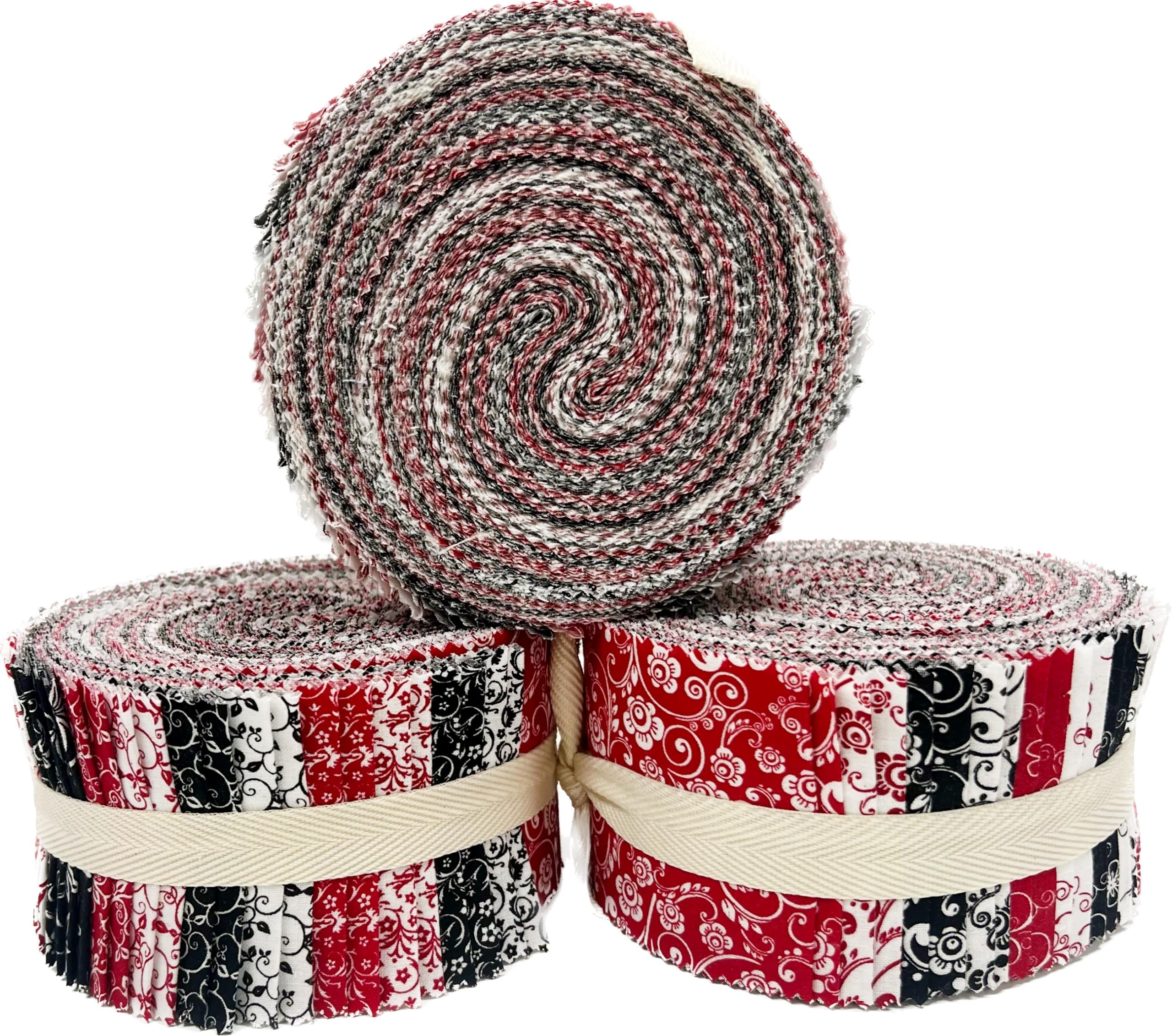 Classic Collection Black & Red Jelly Roll - Made in The USA (40 cuts)