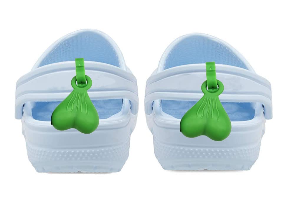 Croc Nuts/Croc Balls, 1 Pair Distinctive Croc Accessories, Noticeable Shoe Clips, Shoe Decoration Charms Balls for your Crocs Decorative Shoe Buckles green