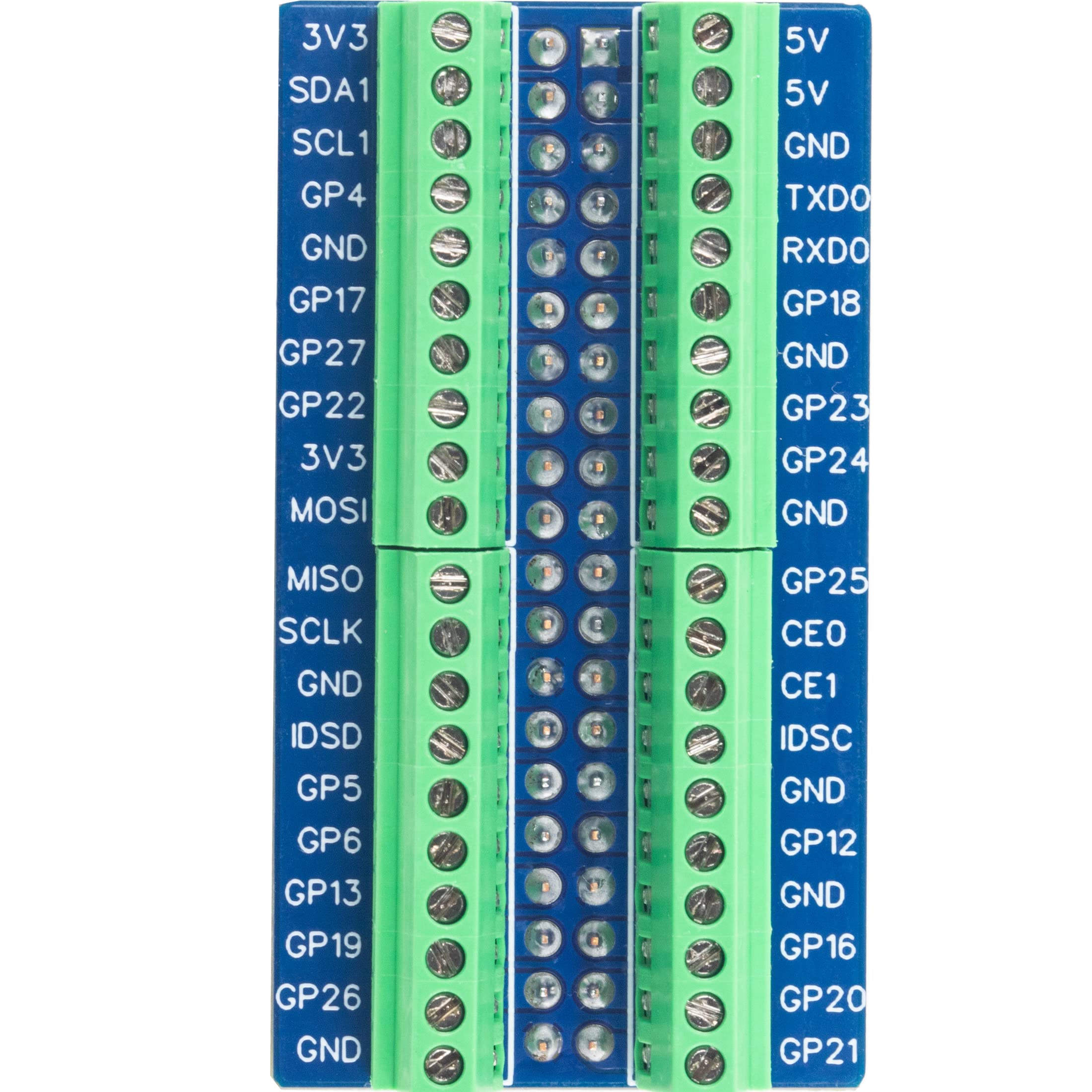 for RPi Pi IO GPIO Terminal Blocks Breakout Board 40Pin 2.54mm / 0.1" Mini Terminal Expansion Board for Raspberry Pi 5 4B 3B+ 3B 2B Zero Zero W