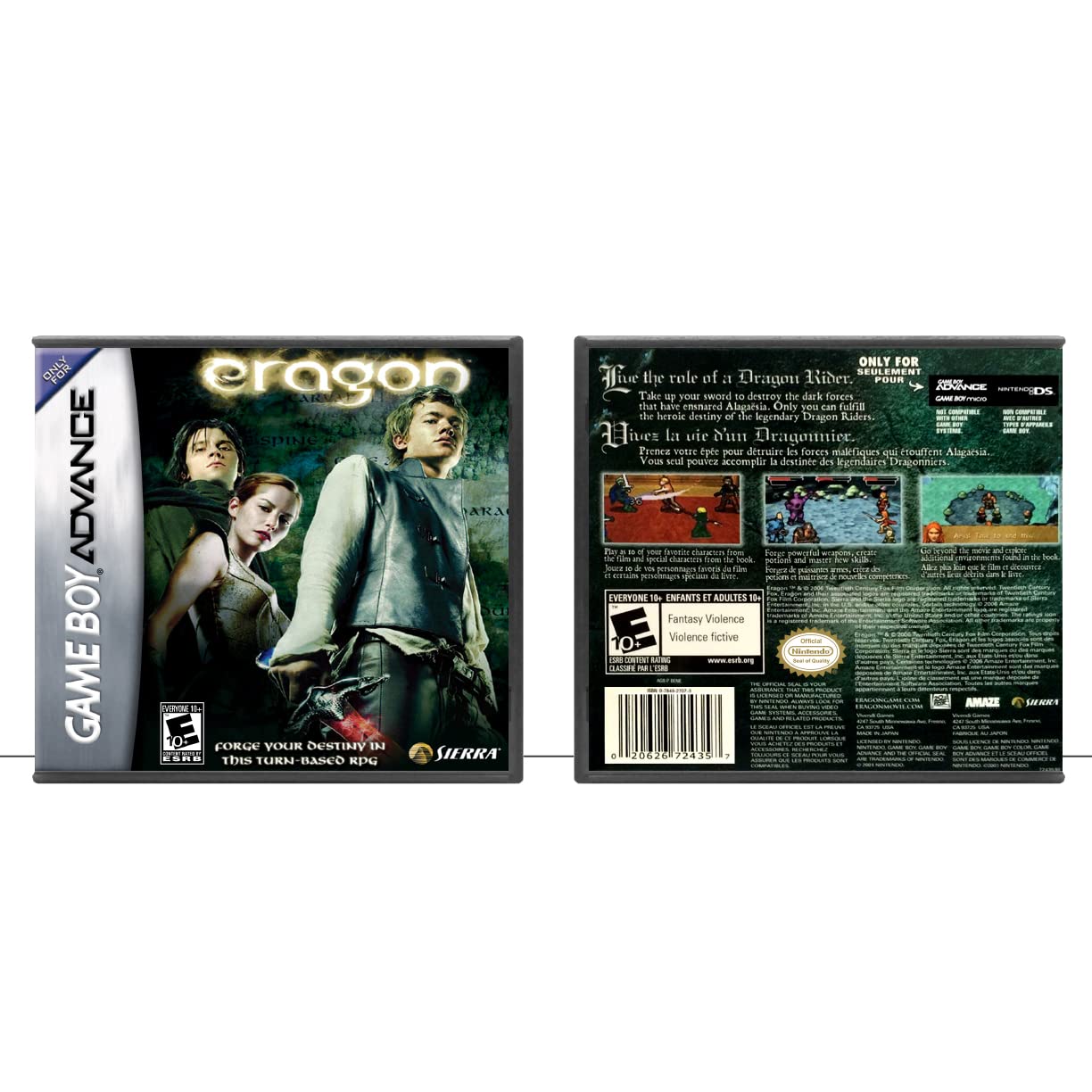 Eragon | (GBA) Game Boy Advance - Game Case Only - No Game