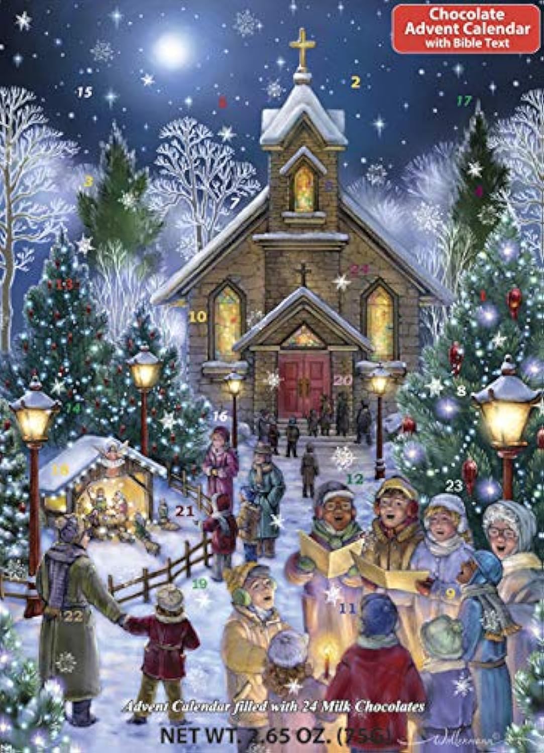 Christmas Eve Chocolate Advent Calendar (Countdown to Christmas Calendar)