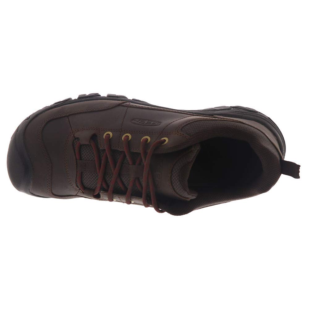 KEEN Men's-Targhee 3 Oxford Casual Hiking Shoes, Dark Earth/Mulch, 11 Wide