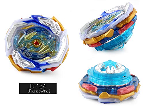NPhome-158-6T-Bay Burst Metal Master Fusion Grip Gyro, 4X High Performance Tops Attack Set with Launcher