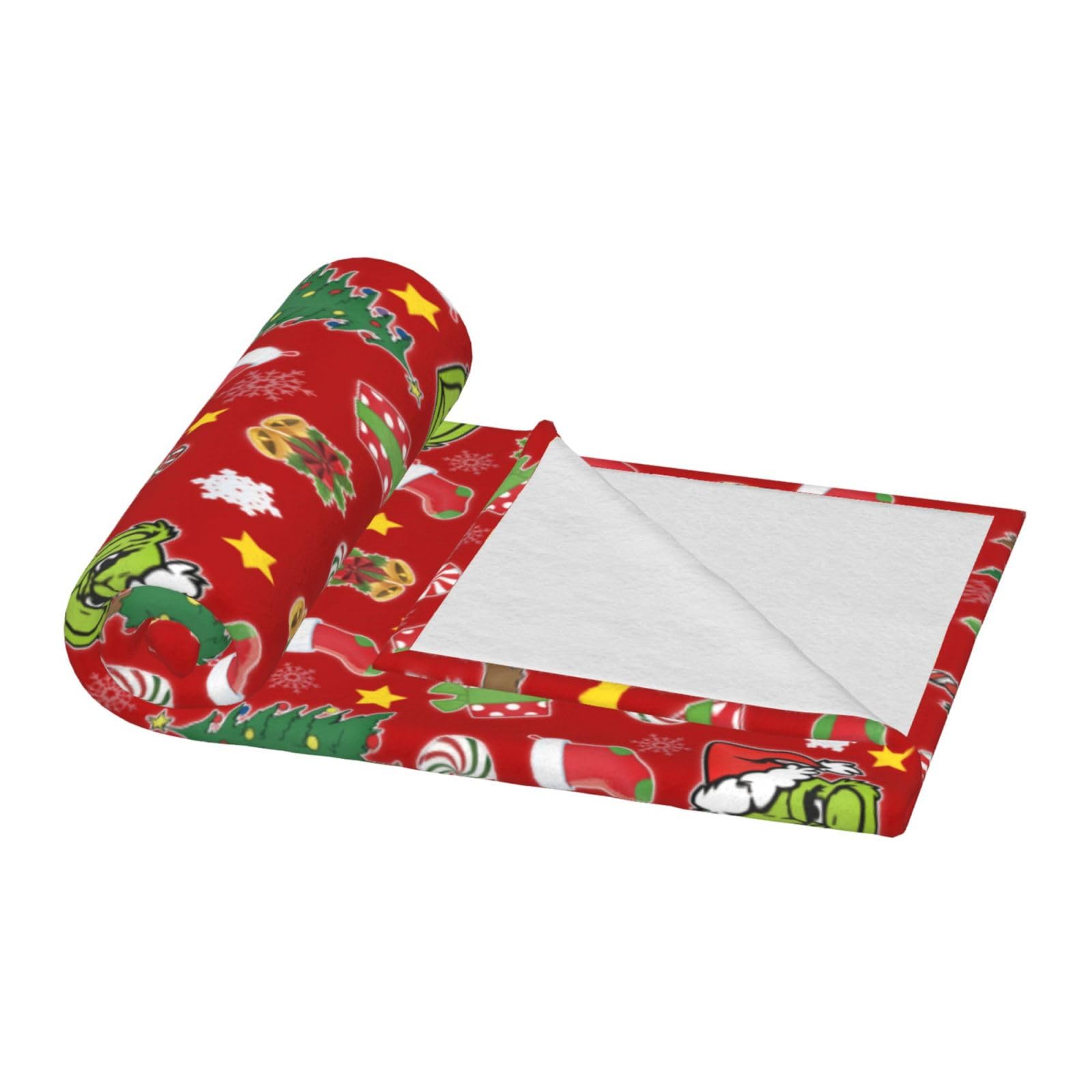 Christmas Throw Blanket for Couch Sofa Bed Home Decorations,Christmas Decor Gifts 50x40 (Christmas Red)