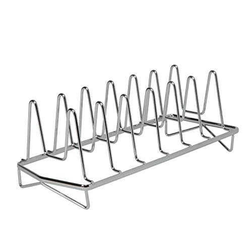 Kitchen Details Chrome Geode Organizer | Free Standing | Pots & Pans | Cutting Boards | Container Lids | Countertop and Cabinet Storage