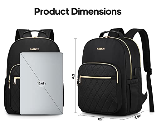 Laptop Backpack for Women, 15.6 Inch Travel Backpack for Women as Person Item Flight Approved, Waterproof School Backpack, Computer Backpack School Bag Casual Daypacks for College, Business,Work