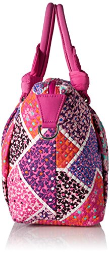 Vera Bradley Women's Cotton Hadley Satchel Purse, Modern Medley, One Size