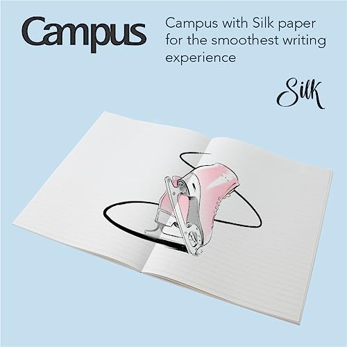 KOKUYO Campus Notebook, 9-3/4β x 7-1/2β, College Ruled, 80 Sheets (160 pages), Bleed Resistant, Pack of 3 Colors - Pink, Blue, Lavender, Made in Japan (WSG-NO-308CG1Γ3)