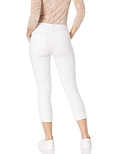 NYDJ womens Sheri Slim Ankle in Petite Jeans, Optic White, 10 Petite US