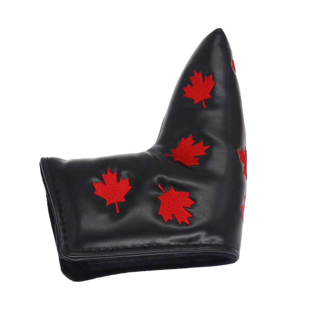 Dark Horse Golf Putter Head Cover headcover Red Maple Leaf Fit All Brands Scotty Cameron Ping TaylorMade Odyssey Callaway Titleist