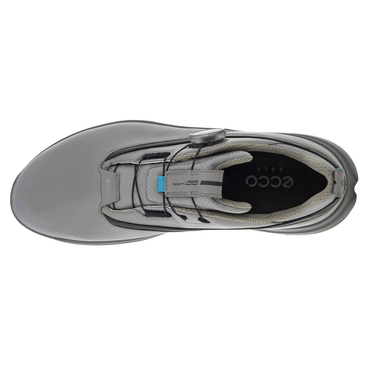 ECCO Men's Biom G5 BOA Gore-TEX Waterproof Golf Shoe, Steel/Black, 10-10.5