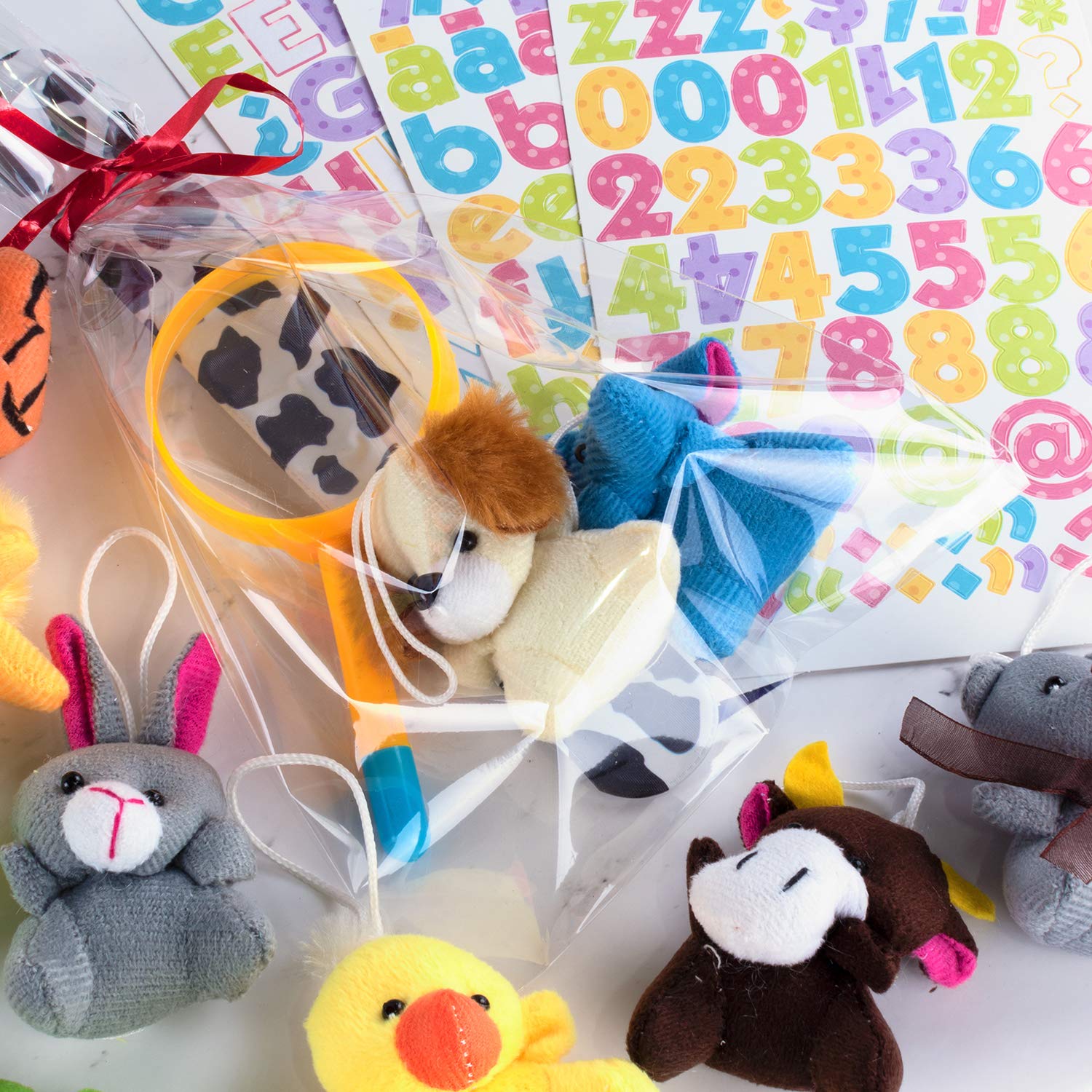 Super Z Outlet Mini Cute Plush Animals for Children, Shows, Playtime, Schools - (Pack of 20)