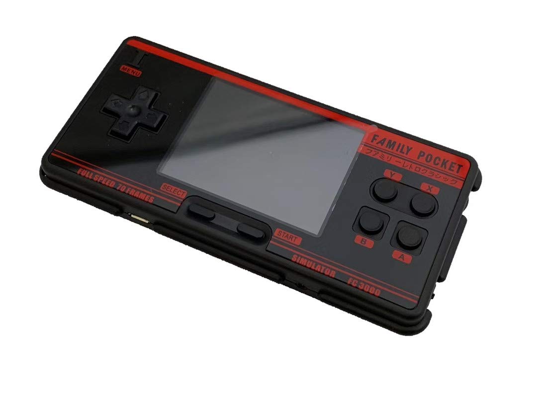 SZRendaysa Handheld Game Console ,Video Gaming Console 8 Bit 2g Memory Simulator FC3000 Handheld Children Color Game PXPX7 Family TV Video Consoles (Black)