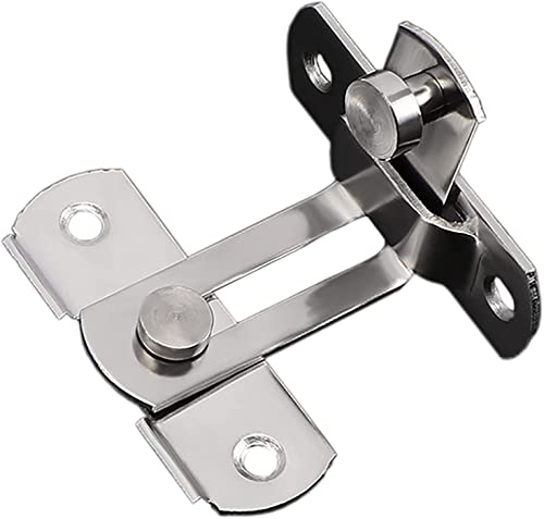 Combi Bolt Door Lock ,Sliding Door Lock , Sliding Bolt Door Locks Padlock, Stainless Steel Door Latch, 90 Degree Door Buckle for Cabinet, Bar, Closet, (Size:49mm) (Size : 70mm) ( Size : 70mm ( Size :