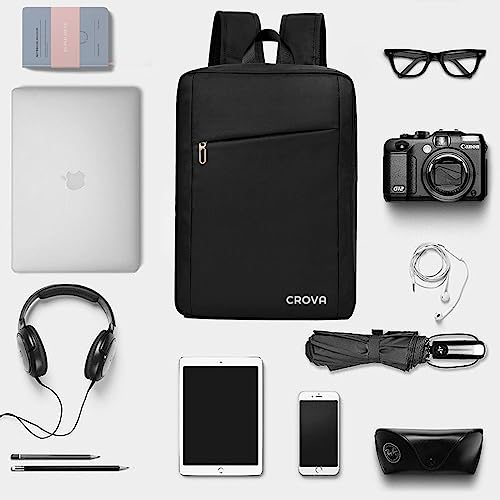 Crova Laptop Backpack Laptops Travel Business Computer Bag Men Women Fits 15.6 Inch