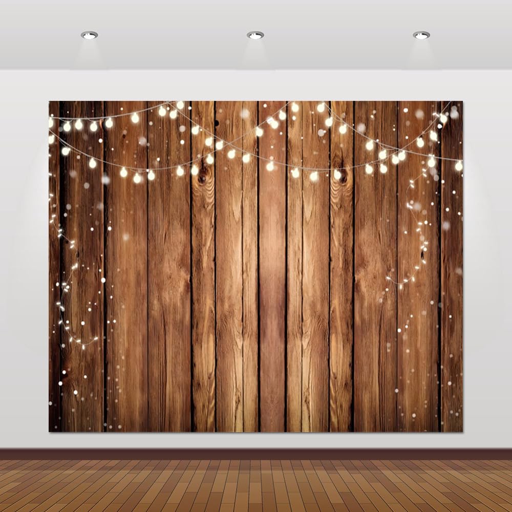ChloropLastid 10x8ft Wood Backdrop for Photography Brown Rustic Wooden Backdrops for Party Wood Panel Background Baby Shower Birthday Party Vintage Wood Plank Wall Backdrop Photoshoot