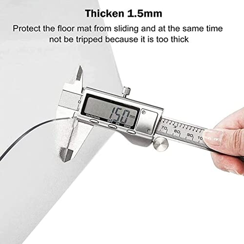 Clear PVC Desk Chair Mat 1.5mm Transparent Floor Protector,Rectangular Vinyl Floor Protector Mat,80/100/120/140cm Wide,Non Slip,Wood/Tile Protection Mat for Office & Home for Office & Home (Color : A
