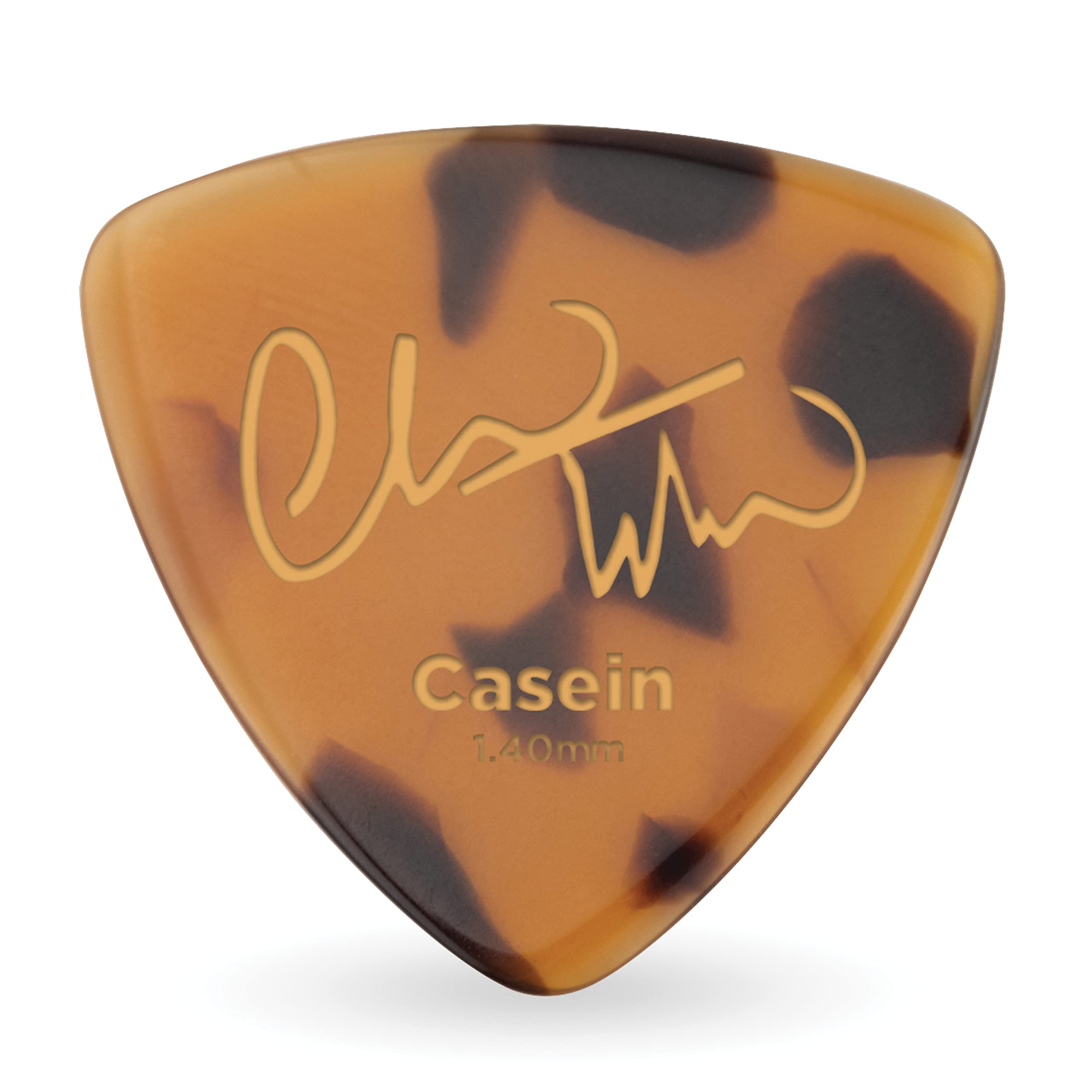 D'Addario Accessories Chris Thile Signature Casein Pick - Tortoise Shell Guitar Pick - Picks for Acoustic Guitar, Electric Guitar, Bass Guitar, Mandolin - 1 Count, Heavy Gauge, 1.4mm