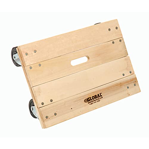 Global Industrial Hardwood Dolly - Solid Deck, 36 x 24, 1200 Lb. Capacity