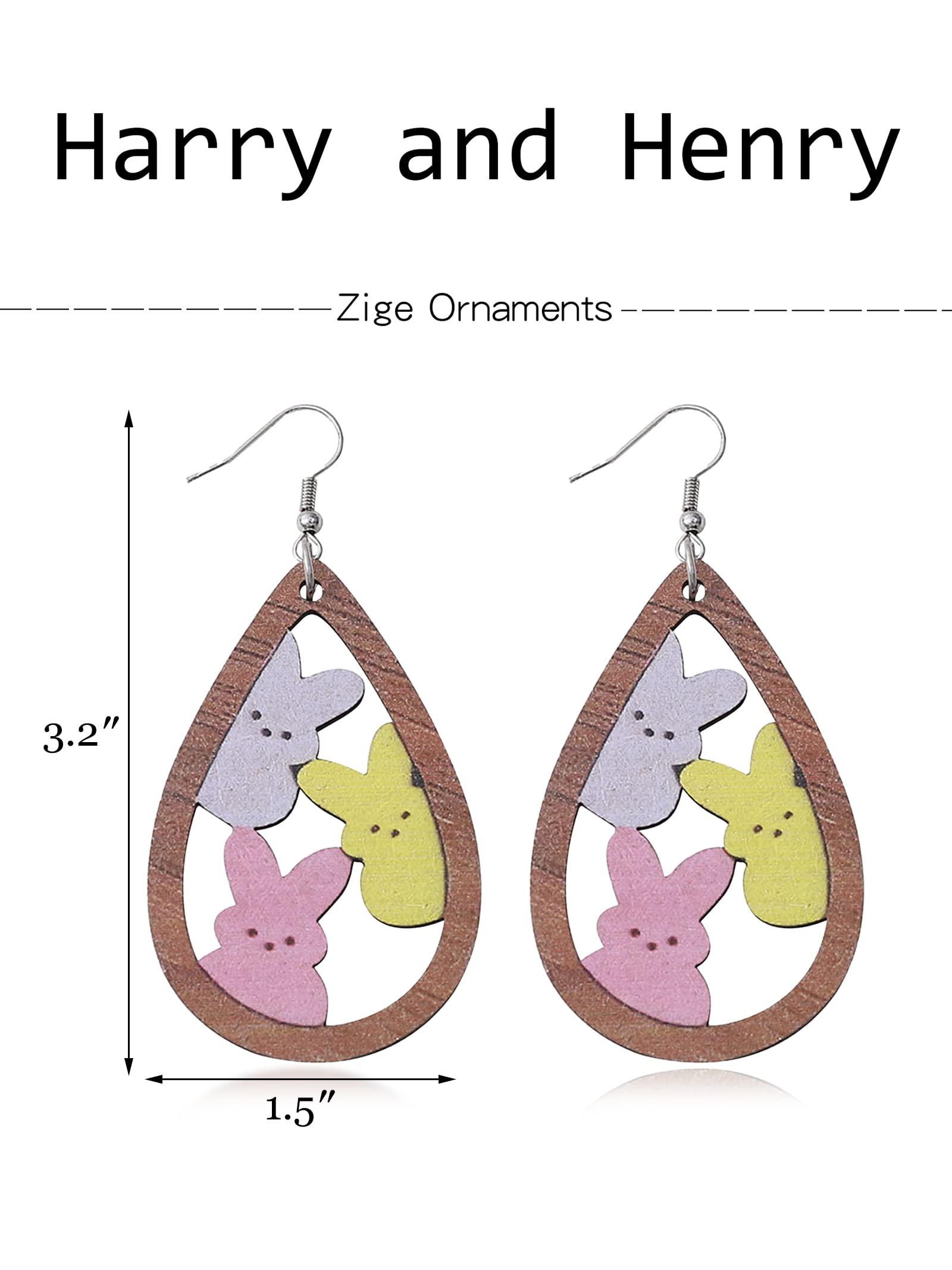 Easter Earrings for Women Bunny Earrings Spring Rabbit Drop Earrings Peeps Easter Decorations Cute Easter Basket Stuffers Easter Gifts