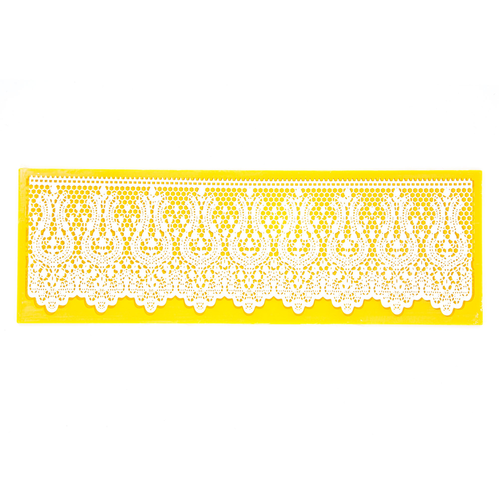Global Sugar Art Indian Mehndi Silicone Lace Mat by Chef Alan Tetreault