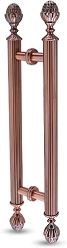 Sliding Barn Door Handle Retro Entry Glass Door Handle Push Pull Bar Handle Interior Exterior Door Pull Push Handle For Home/Front Door/Hotel/Restaurant 60/80/100/120/150cm Long ( Color : Onecolor , S