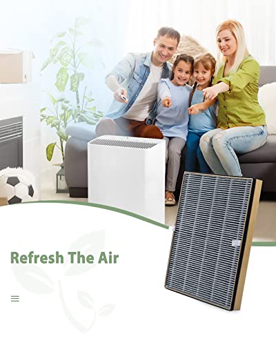 TT-AP002 Filter Replacement for TT-AP002 and VAVA VA-EE008 Air Purifiers, Replace TT-AP001SPF,H13 True HEPA Filter