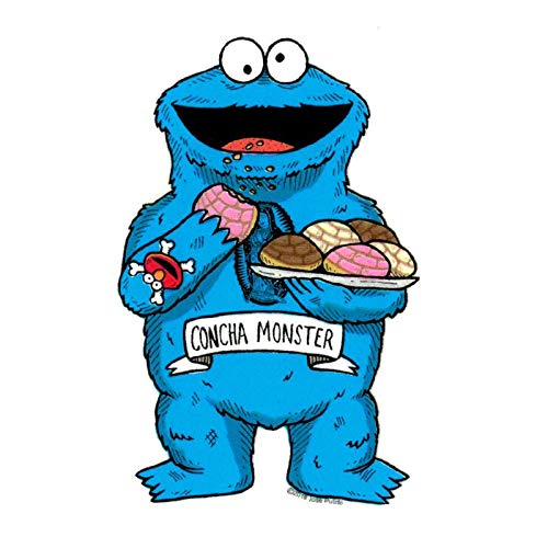 Cookie Monster - Weather Proof Die Cut Vinyl Day of The Dead Sticker
