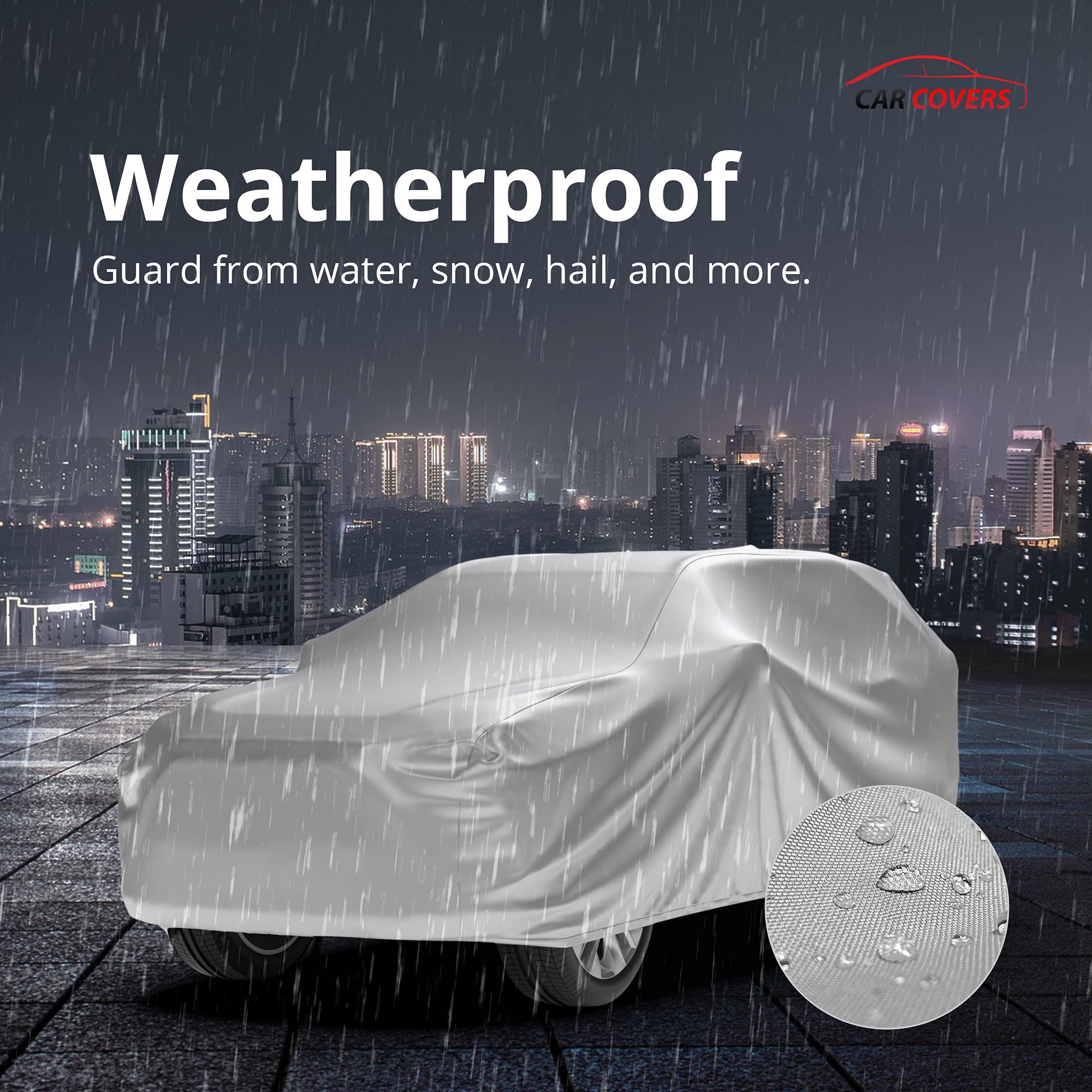 CarCovers Weatherproof SUV Cover & Warranty Compatible with Subaru 2018-2019 Crosstrek - Outdoor Cover Theft Cable Lock SUV Accessories Better Than Waterproof