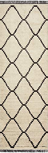 Chris Loves Julia x Loloi Alice Collection ALI-04 Cream / Charcoal 18" x 18" Sample Rug
