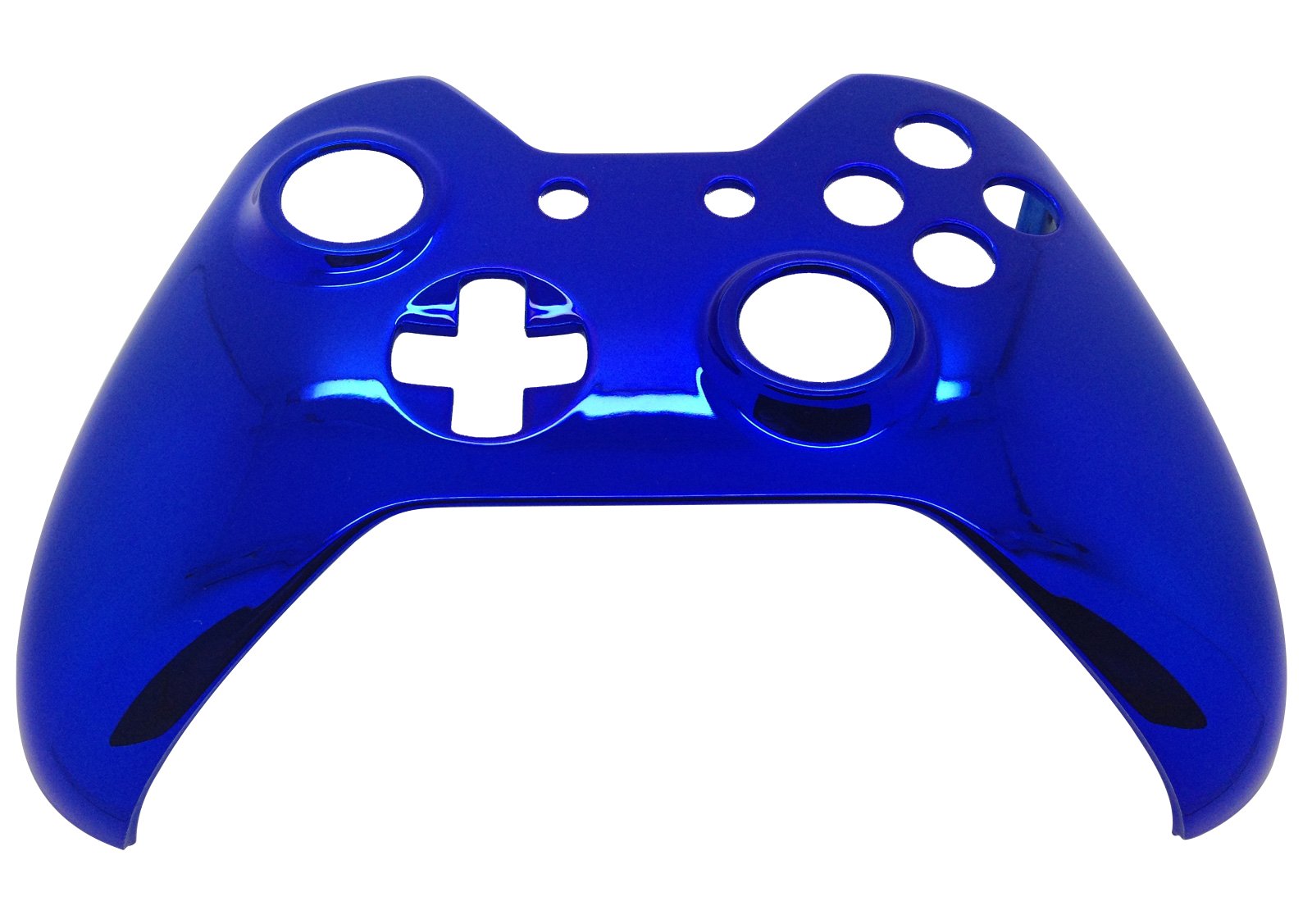 Chrome Front Housing Shell Cover Mods for Xbox One Controller (Dark Blue)
