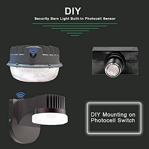 CHISWEAR Dusk to Dawn Sensor Photoelectric Switch Wire-in photocell Sensor Post Eye Light Control IP65 Waterproof Photocell for Outdoor Lights