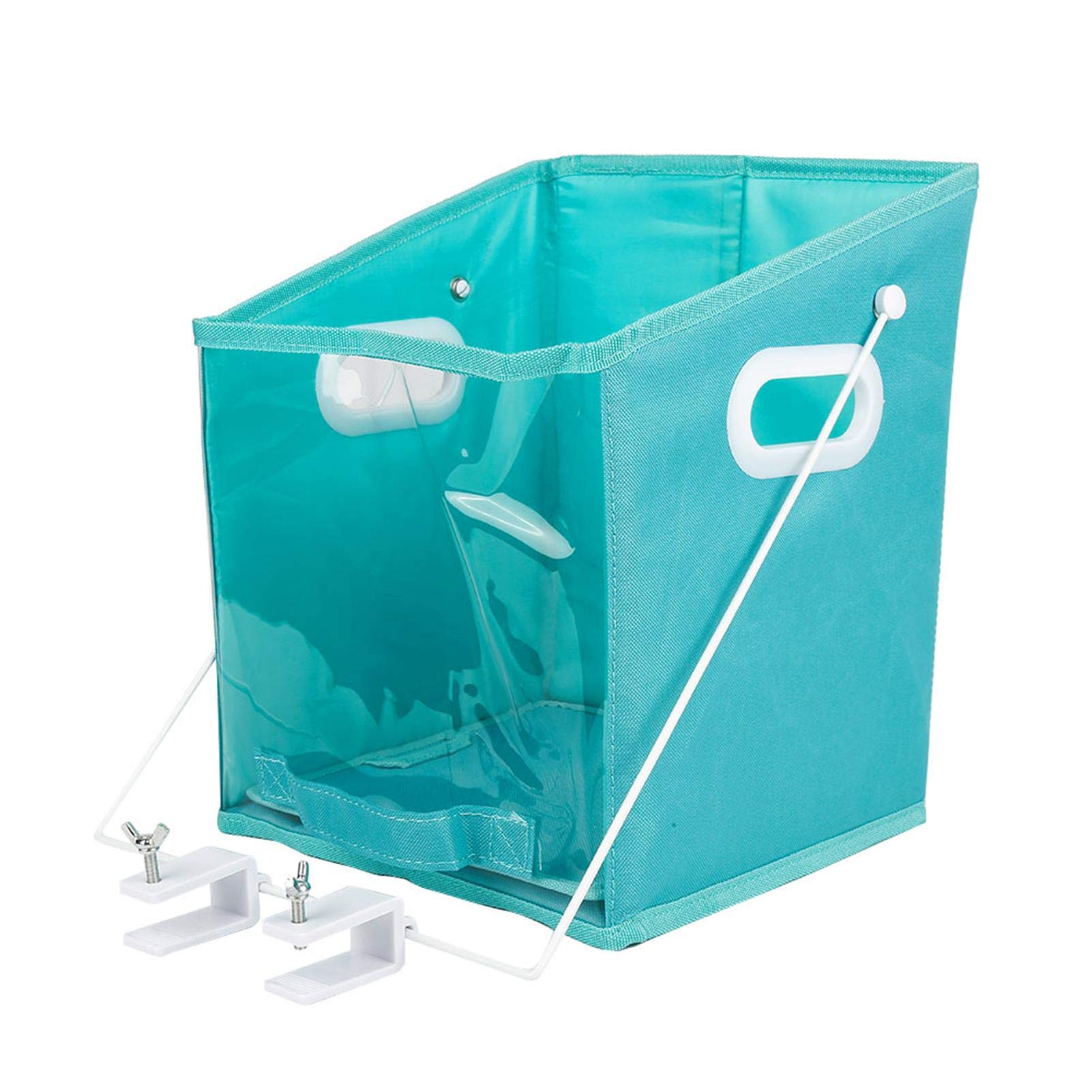 UISI 1PCS Closet Caddy - Foldable Closet Caddy Dirty Clothes Storage Organizer Case,Pull-Down Closet Organizer Shelves with Transparent Window for Bedroom Bathroom Clothing Storage Organizer