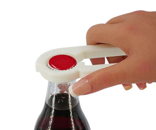 Compact Twist Beverage Bottle Opener and Tightener - Bottle Cap Gripper - Easily fits in the Pocket or Bag (Black)