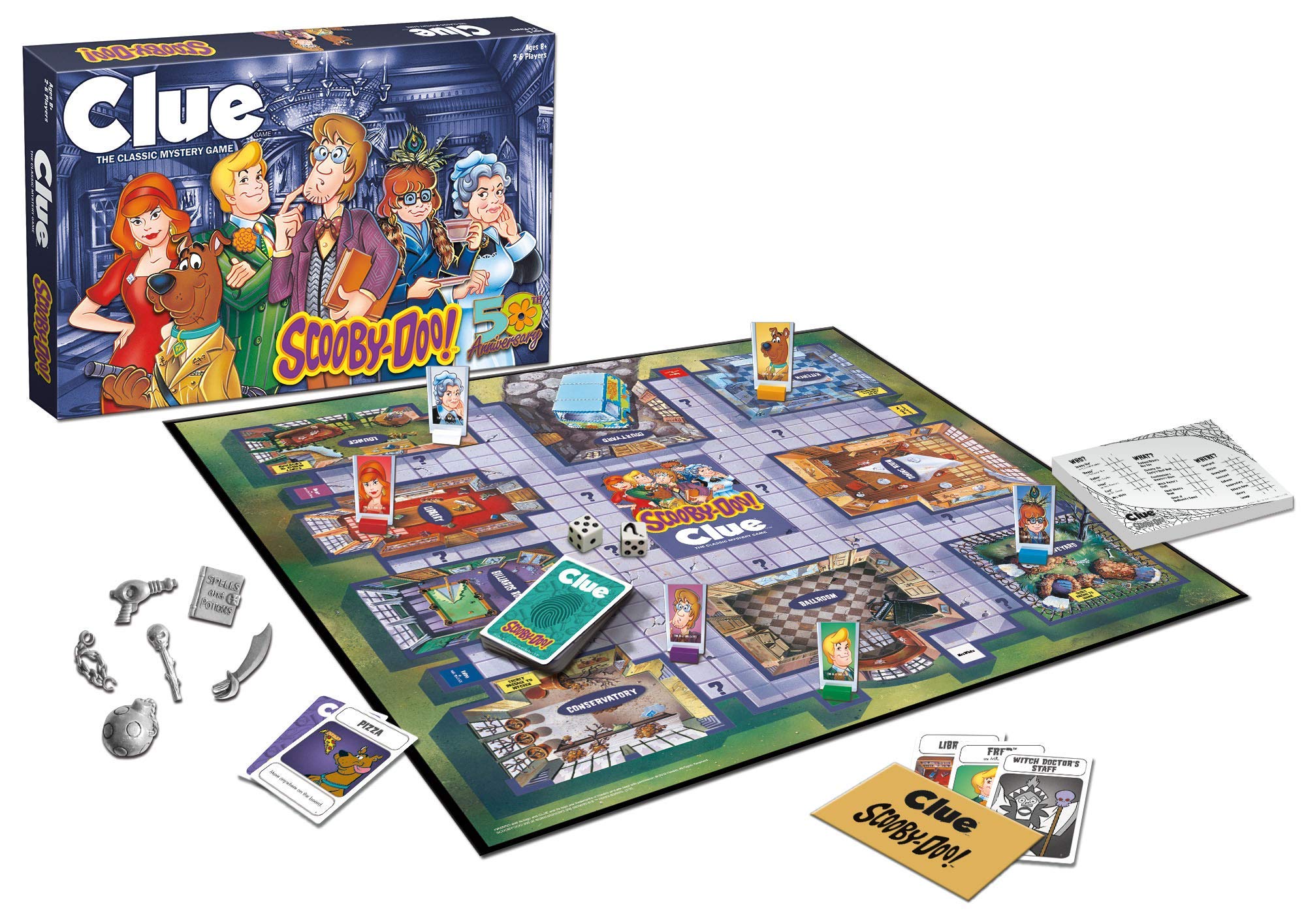 CLUE: Scooby Doo! Board Game | Official Scooby-Doo! Merchandise Based on The Popular Scooby-Doo Cartoon | Classic Clue Game Featuring Scooby-Doo Characters | Gather The Gang and Solve The Mystery!